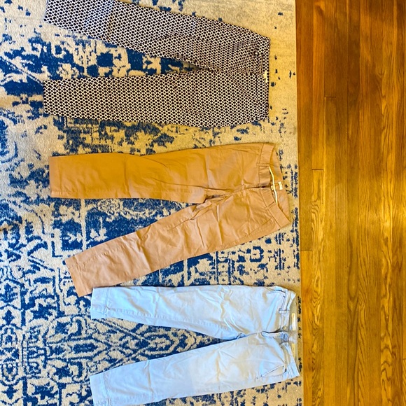 Anthropologie | Pants & Jumpsuits | Work Pant Bundle Light Blue Tan And ...